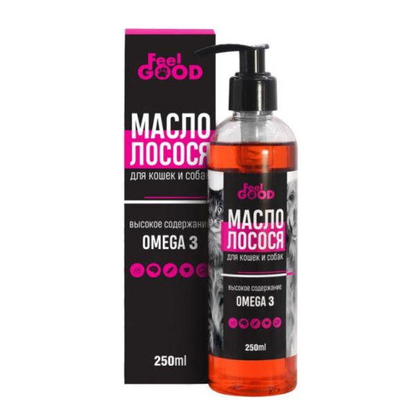 Масло лосося FeelGOOD Омега-3 для поддержания здоровья и долголетия ...