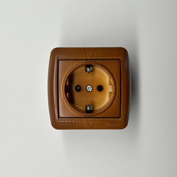 Розетка одинарная с заземлением LEZARD серия NATA - купить по низкой цене в интернет-магазине ...
