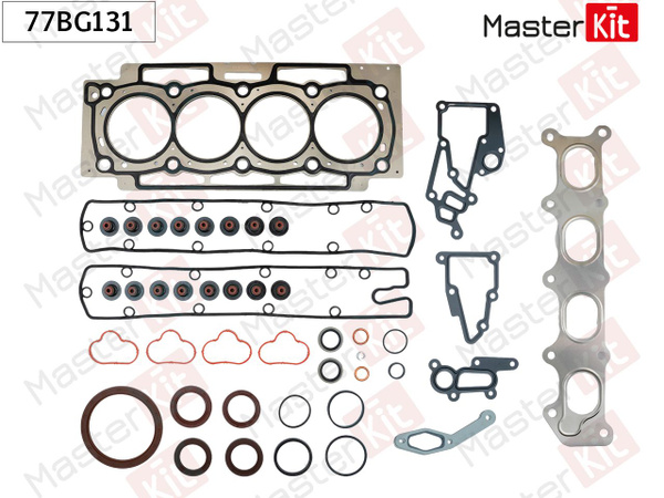 Комплект прокладок двигателя MasterKit 77BG131 - MasterKit арт. 77BG131 ...