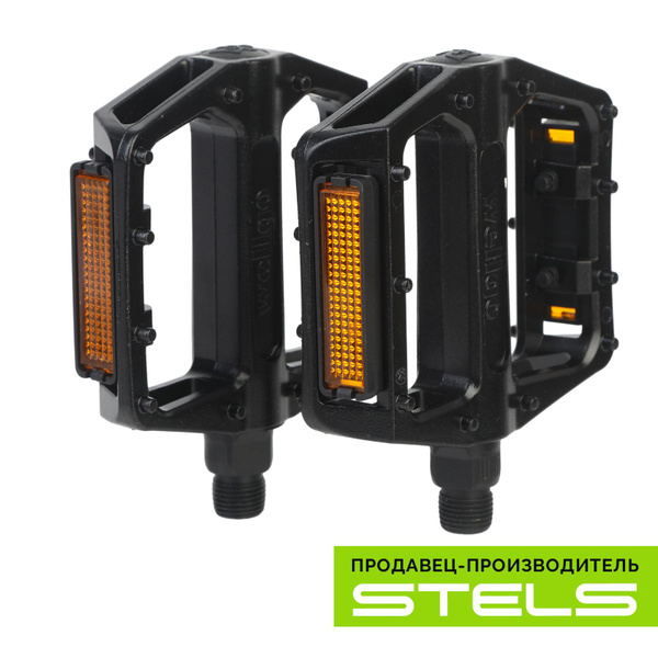 Педали для велосипеда B087 Wellgo ось 9/16" со светоотражателями ...