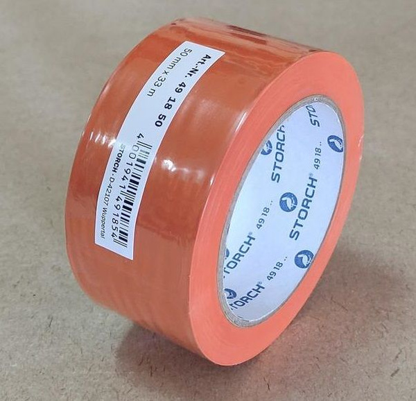 Лента штукатурная ПВХ, 50 мм х 33 м, оранжевая STORCH (491850/96165022 ...