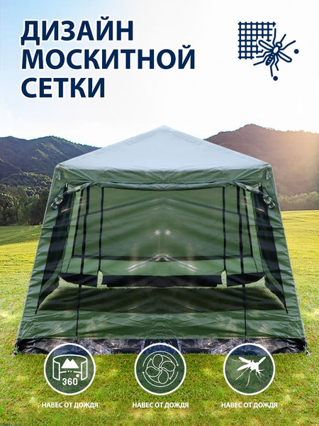 Характеристики Шатер летний туристический, Палатка с москитной сеткой ...
