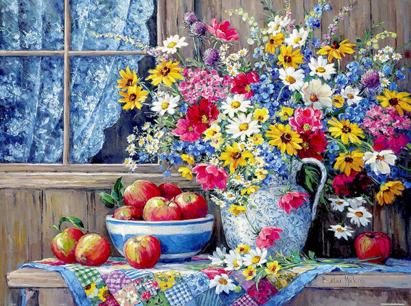 Пазл для взрослых Pintoo 1200 деталей, элементов: Барбара Мок. Уголок романтики купить на OZON ...