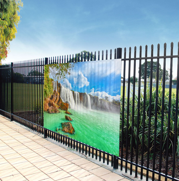 Фотосетка 250х158 см для забора (Водопад 1 / бирюзовый) - купить с ...