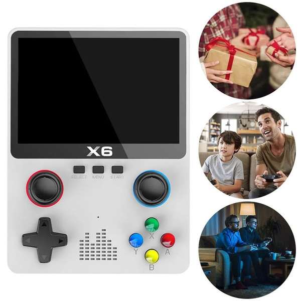 Портативная игровая консоль Х6, игровая приставка для детей 1000игр ...