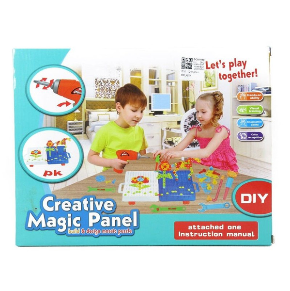 Конструктор Xiaoshuanghe Мозаика Creative Magic Panel с шуруповертом ...