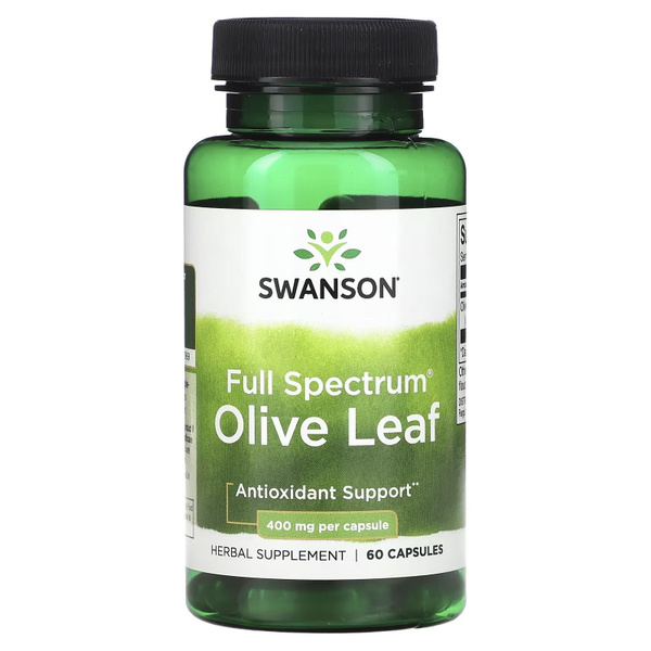 Swanson Листья Оливы 400 мг // Swanson Full Spectrum Olive Leaf 400 mg ...