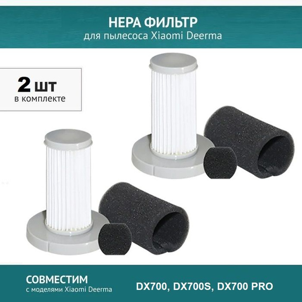 HEPA фильтр 2шт. для вертикального пылесоса Xiaomi Deerma DX700, DX700S ...