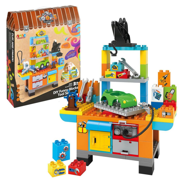 Игровой набор JUNFA Автомастерская сборная, 92 детали - купить с доставкой по выгодным ценам в ...