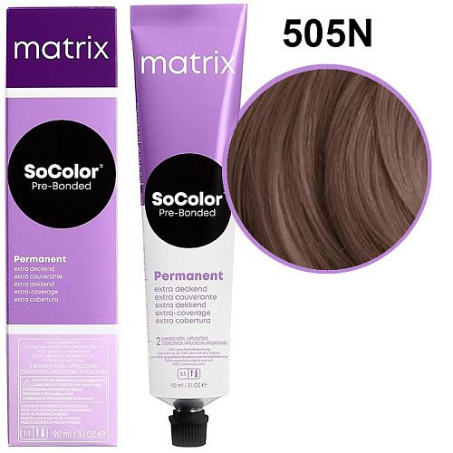 MATRIX SOCOLOR pre-bonded 90 МЛ-505N СВЕТЛЫЙ ШАТЕН НАТУРАЛЬНЫЙ - купить ...
