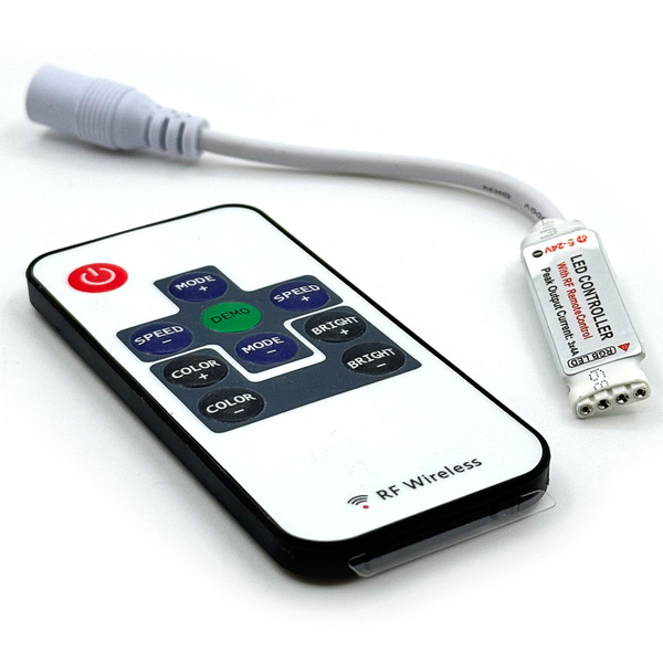 Контроллер RGB для светодиодной ленты 12A мини, разъем 2,5мм купить на ...