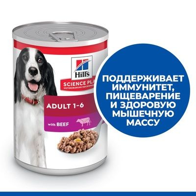 Hill's (Хиллс) Консервы для взрослых собак с говядиной (Adult Beef ...