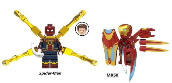 Набор минифигурок Железный Человек Паук / Spider Man, Iron Man ...