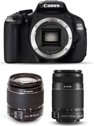 Беззеркальный фотоаппарат Canon EOS 600D (18-55 IS & 55-250 IS ...