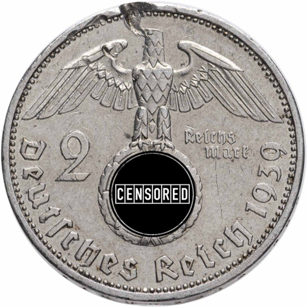 Характеристики Германия, Третий Рейх 2 рейхсмарки 1939, знак монетного двора: "А" - Берлин ...