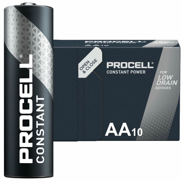 Батарейка (10шт) пальчиковая DURACELL LR6 (AA) PROCELL constant power 1 ...