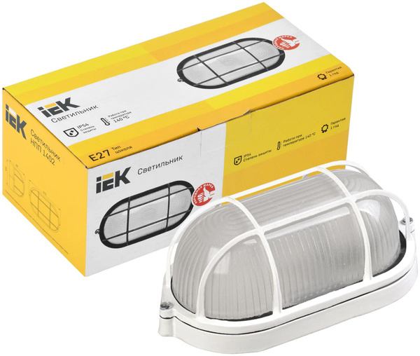 Настенный светильник IEK банн, E27 купить по выгодным ценам в интернет-магазине OZON (1595304381)