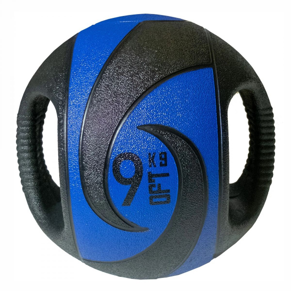 Характеристики Мяч тренировочный Original FitTools с хватами 9 кг ...