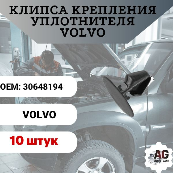 Клипса крепежная автомобильная, 10 шт. купить по выгодной цене в ...