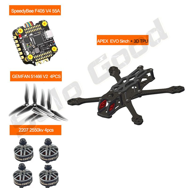 SpeedyBee F405 V4 Stack 55A 4in1 ESC Sologood APEX EVO 5 - дюймовая ...