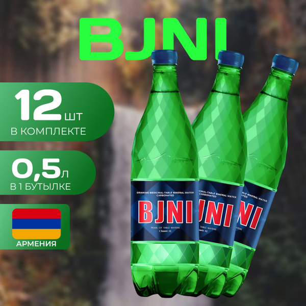 BJNI Вода газированная Пластик 0.5 л. (12 шт.) - купить с доставкой по ...