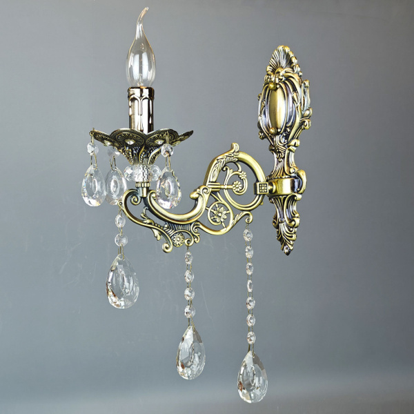 Бра Jupiter Lighting Crystal_античная бронза, E14 купить по выгодным ценам в интернет-магазине ...