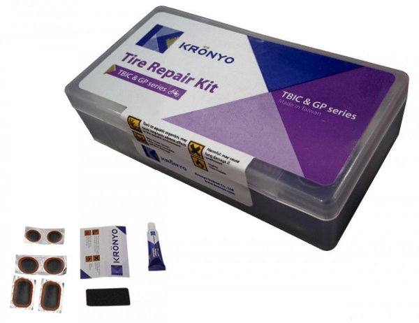 велоаптечка KRONYO 6-170223 TBIC-23C 6 суперзаплаток+клей+шкурка ...