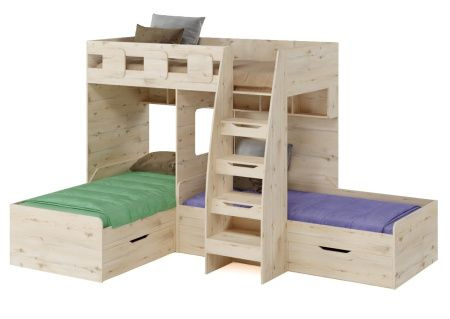 Трехъярусная кровать Династия KIDS Кровать 3-х ярусная Династия Гаскон ...
