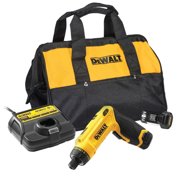 Аккумуляторная отвертка DEWALT, 7.2 В, 4 Нм, 430 об/мин, с 2 АКБ 1 Ач и ...