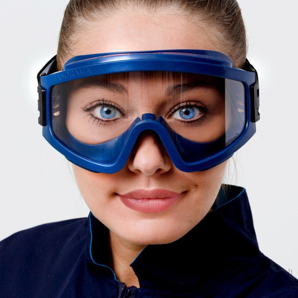 Очки защитные герметичные РОСОМЗ ЗНГ1 PANORAMA Strong Glass (2C-1,2 РС ...