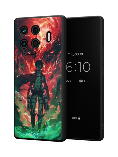 Силиконовый чехол Mcover для Tecno Spark 20 Pro Техно Спарк 20 Про Плюс Атака Титанов