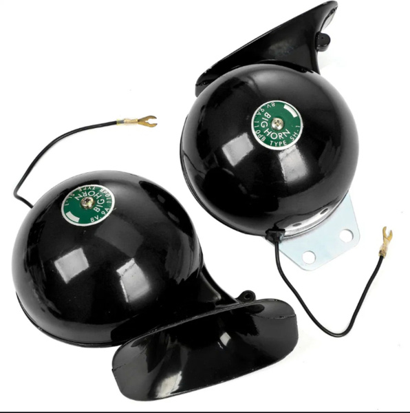 Автомобильный звуковой сигнал улитка BIG HORN BLACK. - LedAutoMarket ...