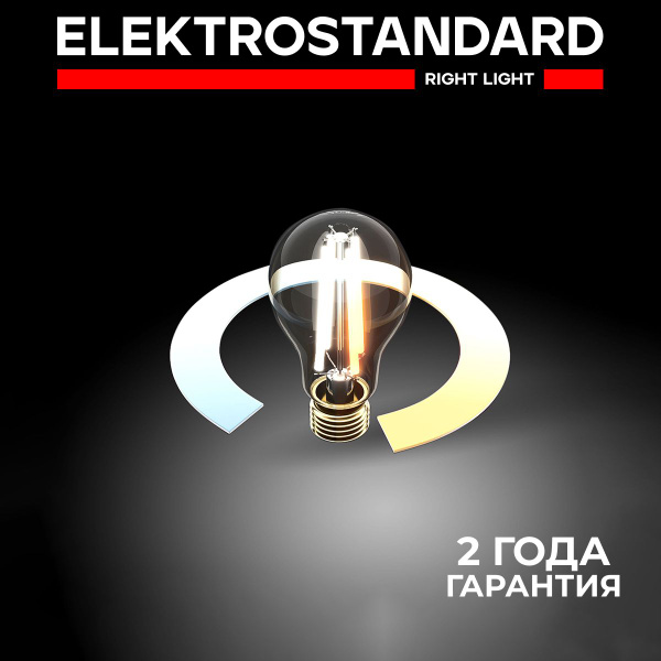 Умная филаментная светодиодная лампочка с голосовым управлением Elektrostandard/Minimir Home А60 ...