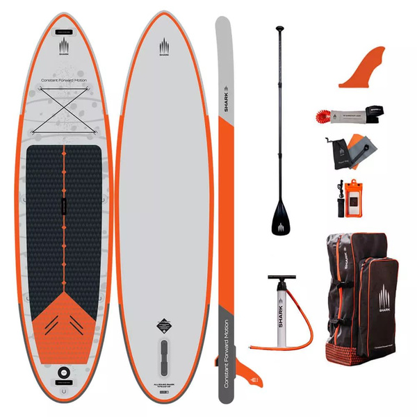 Сапборд Shark All-Round Ride 10.6x32x5 2024 (320x81x12 см) надувной двухслойный / доска для ...