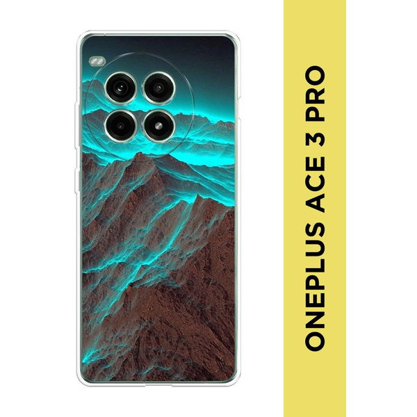 Силиконовый чехол на OnePlus Ace 3 Pro / Ван Плас Эйс 3 Про "Горы 10 ...