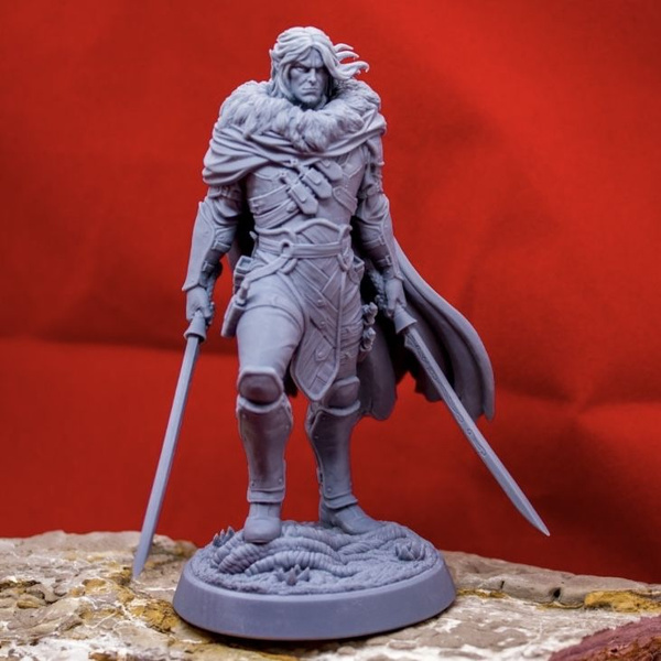 Фигурка героя Zelyth moon blade фигурка. Высота 11 см. Не окрашена ...