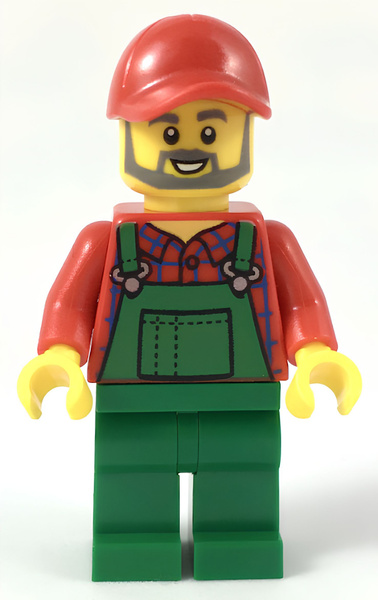 Минифигурка Lego Farmer - Red Cap and Flannel Shirt cty0984 U - купить ...