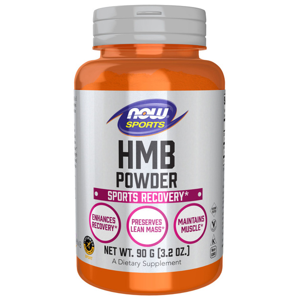 NOW HMB Powder, Sports, ГМБ гидроксиметилбутират порошок, 90 грамм ...