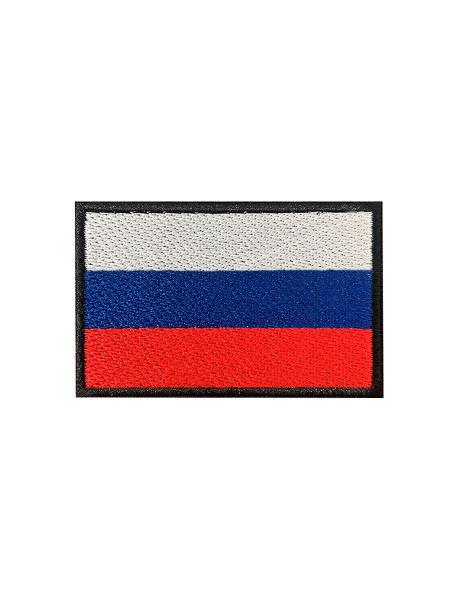 Шеврон нашивка на липучке Флаг России на одежду - купить с доставкой по ...