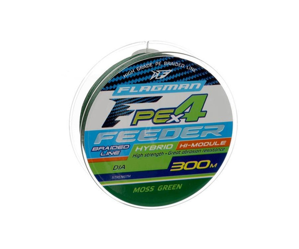 FLAGMAN Шнур PE Hybrid F4 Feeder 300м Moss Green 0,16мм 9,1кг 20lb купить на OZON по низкой цене ...