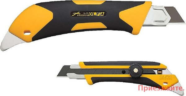 Нож OLFA, двухкомпонентный корпус, трещоточный фиксатор, 18мм Приезжайте. - купить с доставкой ...