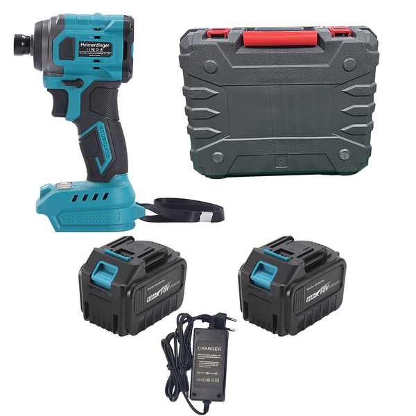 Беспроводной ударный шуруповерт Heimerdinger 18В, максимум 220N.m, 2х9 Ач Li-Ion, чемодан купить ...