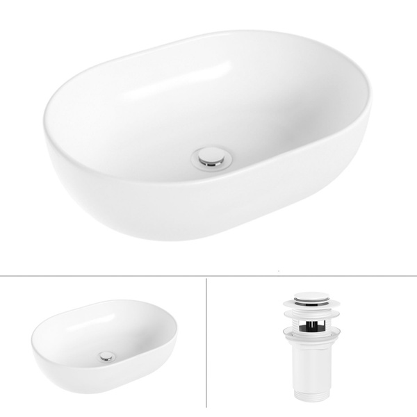 Характеристики Накладная раковина для ванной Helmken 83648000 комплект 2 в 1: раковина на ...