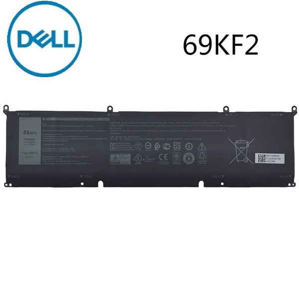 Dell Аккумулятор для ноутбука 7543 мАч, (69KF2) купить на OZON по ...