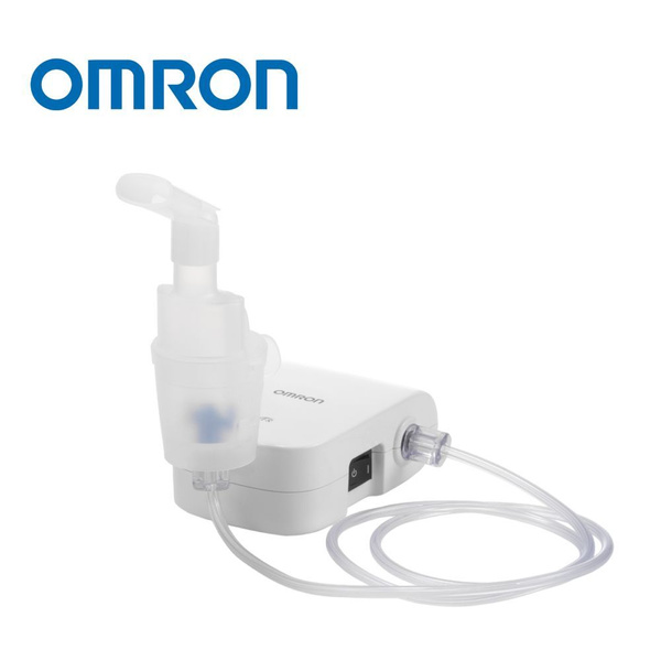 Ингалятор небулайзер компрессорный OMRON C21 basic с детской и взрослой масками, загубником ...