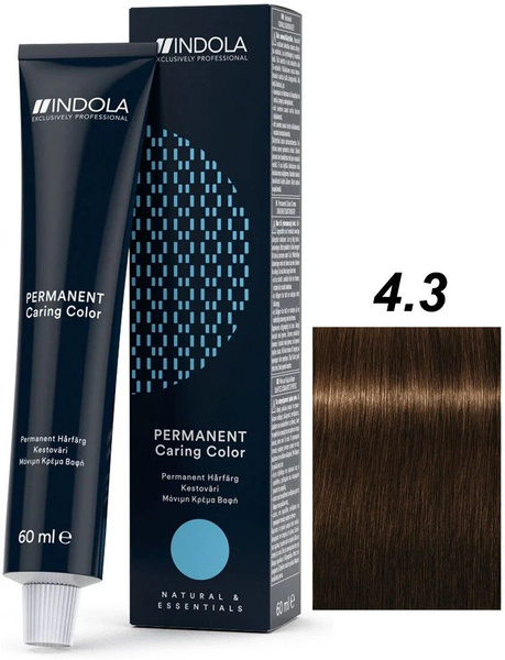 Indola Red and Fashion 4.3 Средний коричневый золотистый Стойкая крем ...