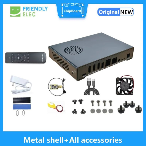 FriendlyELEC CM3588 Набор NAS Металлический алюминиевый, корпус питание ...