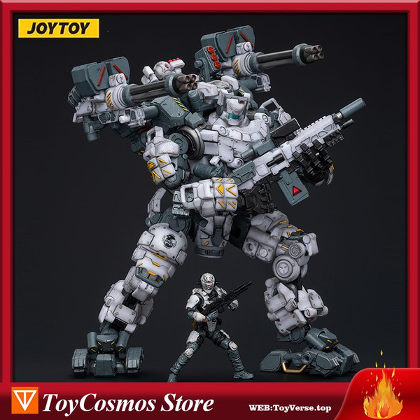 Подвижная фигурка JOYTOY Mech Steel Bone Mecha White 2024 Height:20cm ...