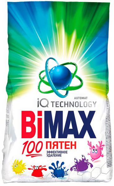 Порошок BiMAX 100 пятен Automat для стирки белья, 1.5 кг купить на OZON по низкой цене (1999191817)