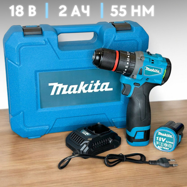 Шуруповерт аккумуляторный бесщеточный Mkt, 18 В, 55 Нм - купить с ...